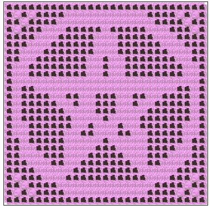 Filet Crochet: Crochet Filet Pentagram Free Pattern Chart Graph Symbol ...