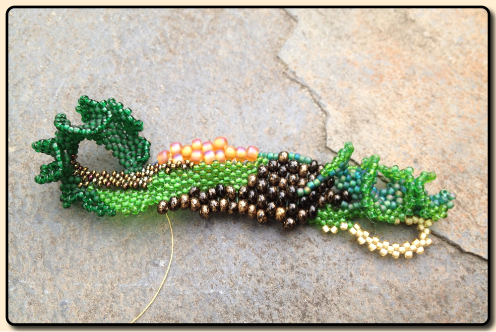 Baublicious: Freeform Peyote, Very Much in Process