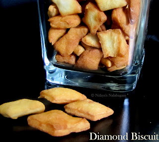 Maida Diamond biscuits recipe |Nithya's Nalabagam