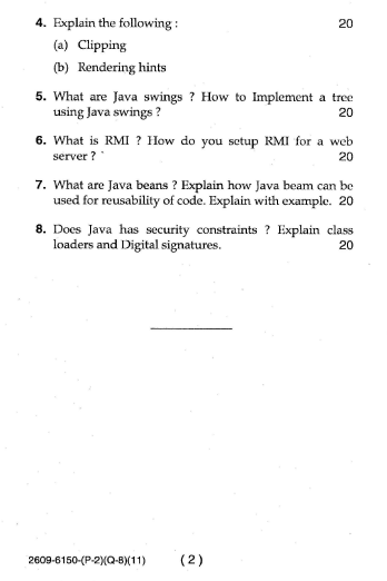 MDU B.Tech IT CSE-404-E Advance Java May 2011 Question Paper ...