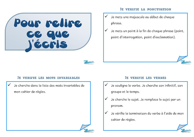 Dans ma valise pédagogique: Pour relire ce que j'écris