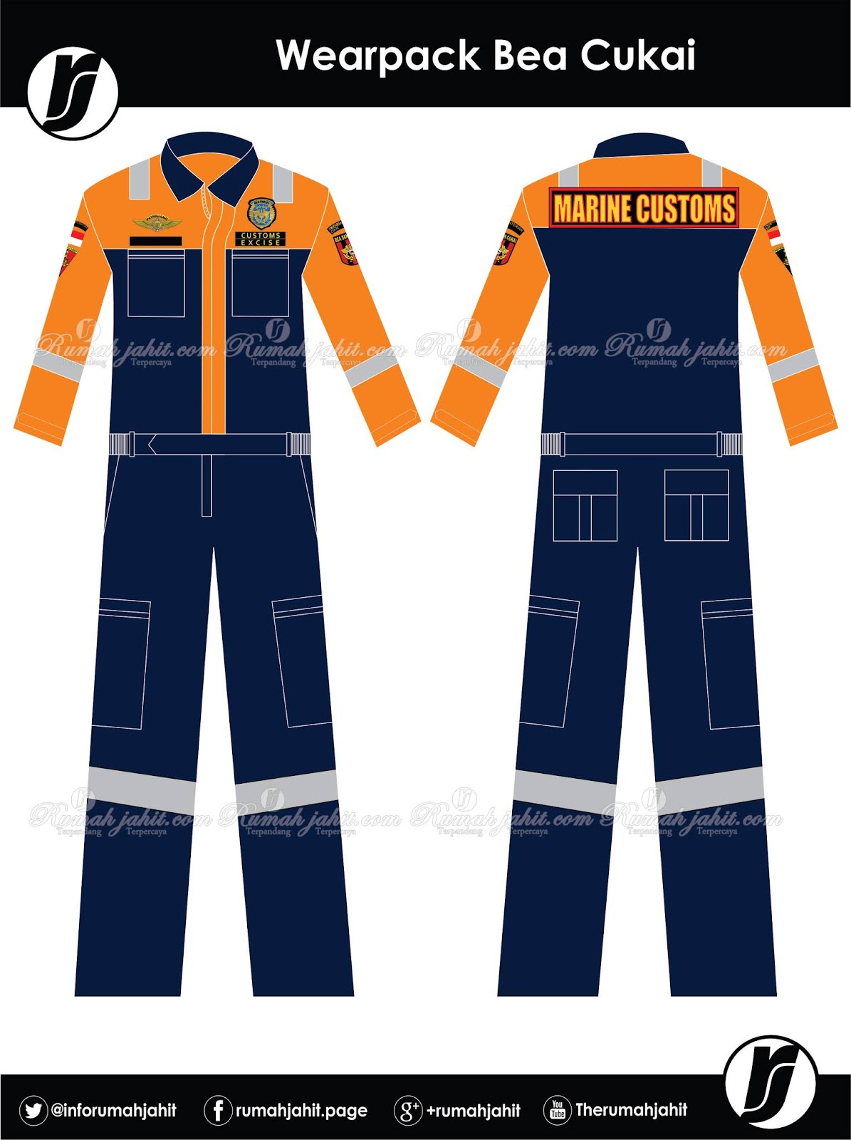 Desain Seragam 2021: Wearpack Bea Cukai