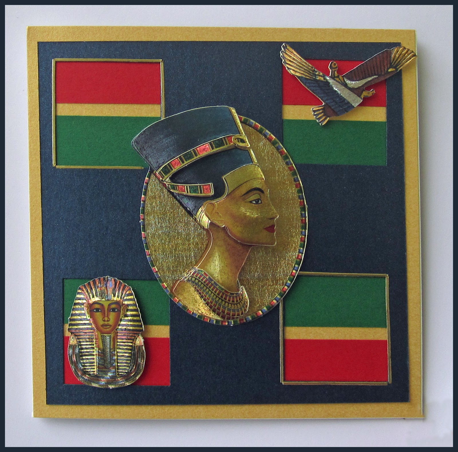 HAND MADE CARDS........ Ideas and Inspiration: EGYPTIAN PYRAMID CARD