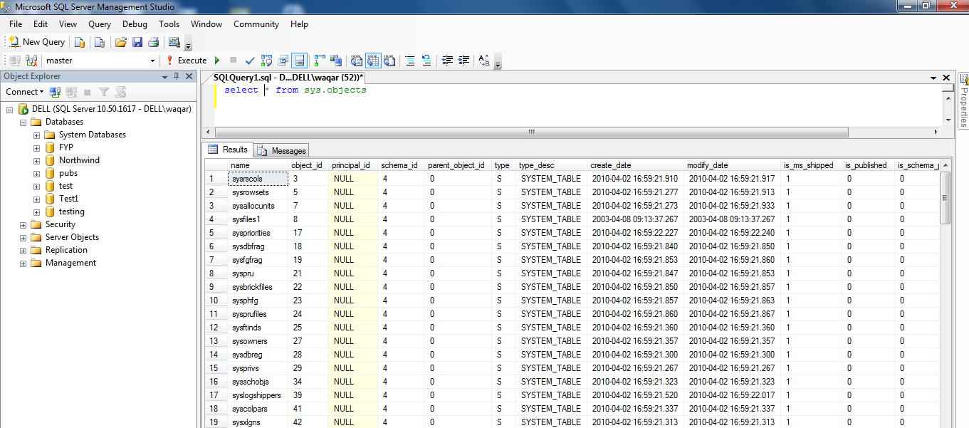 Waqar Farooq Janjua: Important MS SQL server system Views