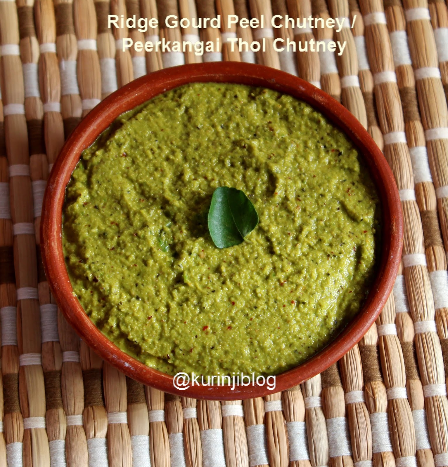 Peerkangai Thol Chutney / Ridge Gourd Peel (skin) Chutney ~ Kurinji ...
