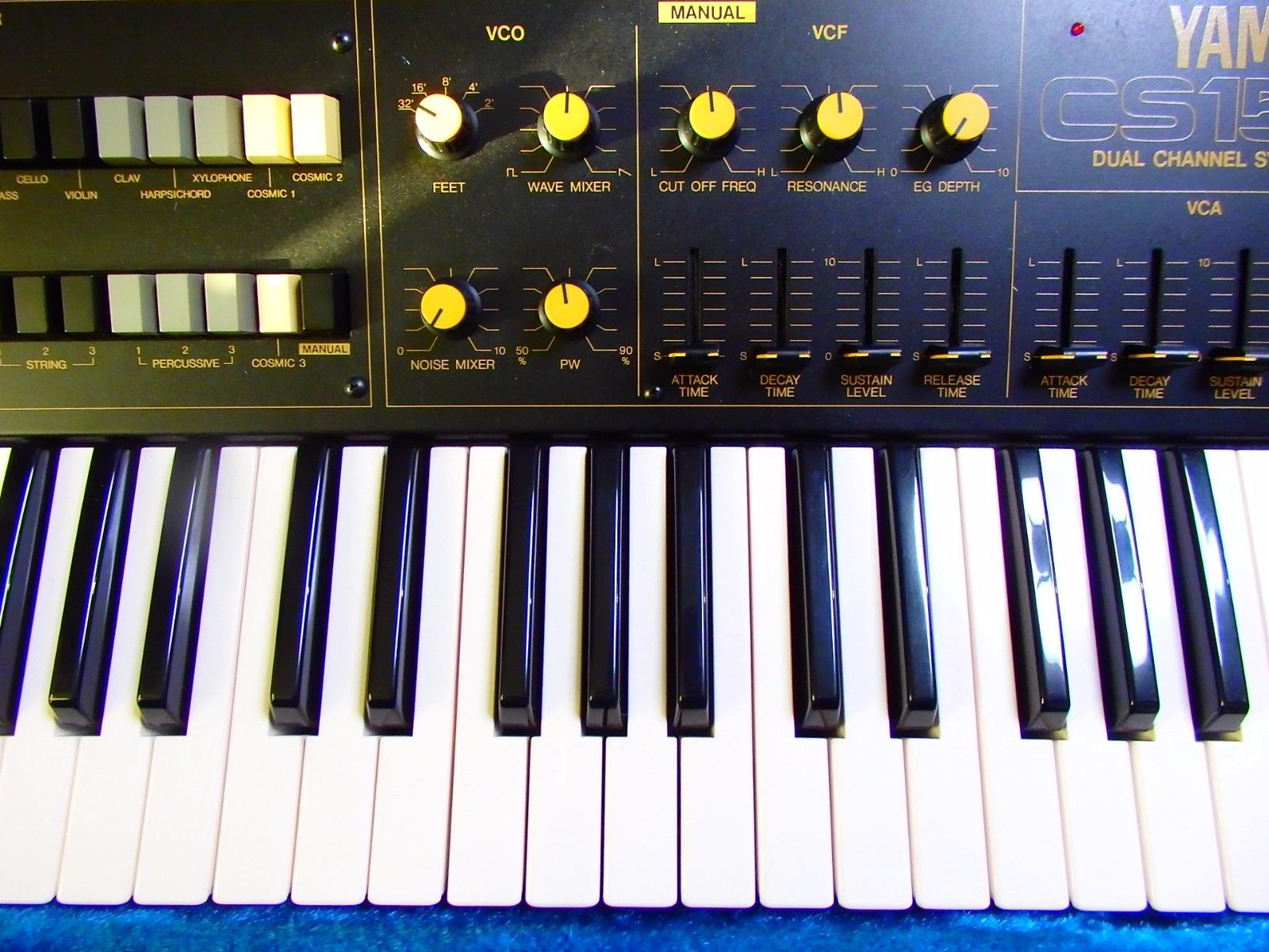 MATRIXSYNTH: Yamaha CS-15D Synthesizer Keyboard w/ HARD CASE