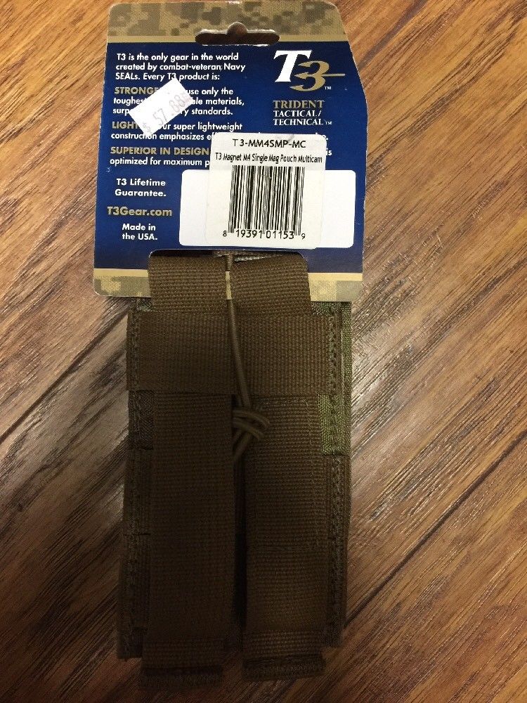 Webbingbabel: T3 Trident Tactical Magnet M4 Single Mag Pouch Multicam