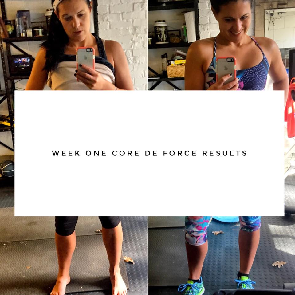 A Fit Nurse: CORE DE FORCE WEEK ONE RESULTS and MEAL PLAN