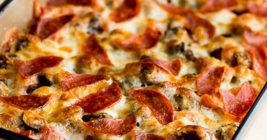 LOW-CARB DECONSTRUCTED PIZZA CASSEROLE | FOOD AND DRINK