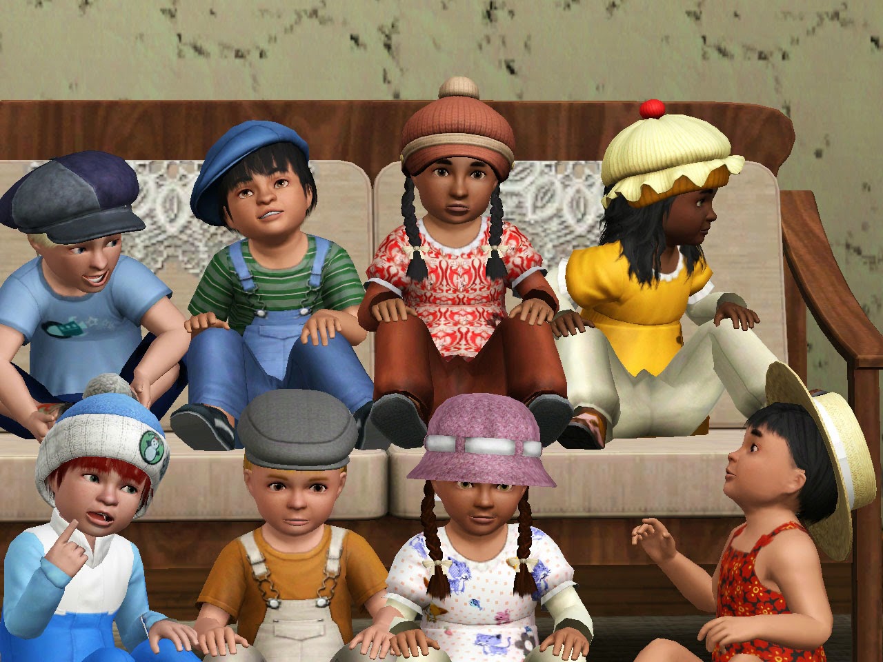 My Sims 3 Blog: Toddler Accessory Hats by Danjaley