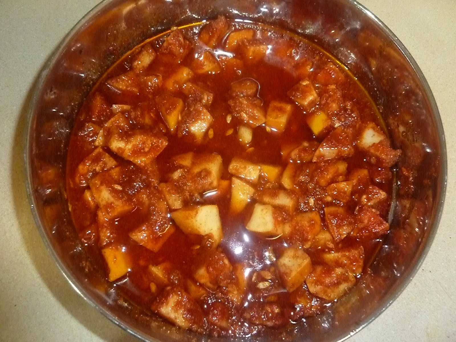 The Recipe world: Dosa Avakaya or Dosa Avakai