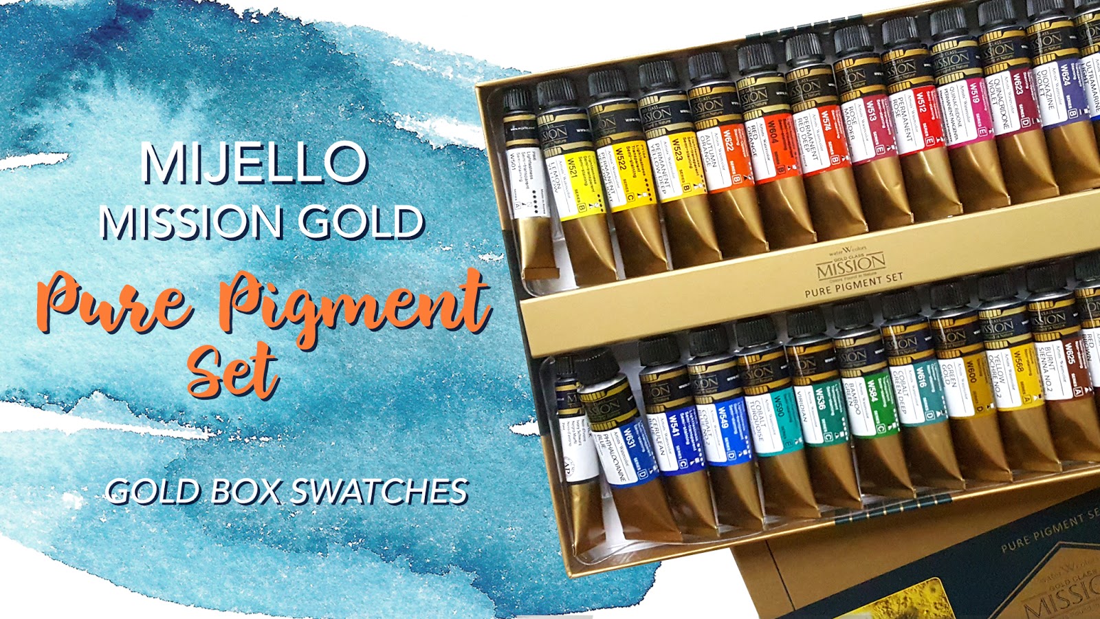 Mijello Mission Gold - Pure Pigment Set - Swatches and First ...