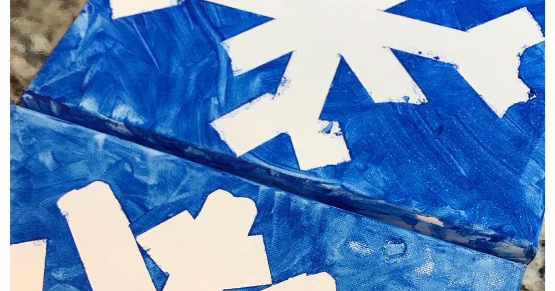 Snowflake Canvas Painting - For the Love of Teaching