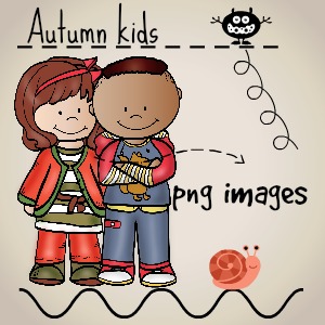 Artifex Graphics: Autumn Kids Clip art