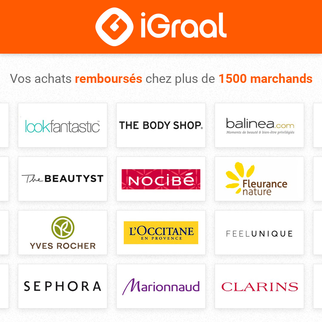 IGRAAL vous offre 10 euro et rembourse une partie de vos achats