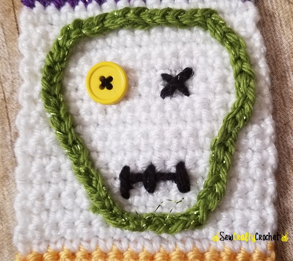 Sparkly Crochet Halloween Scarf - Sew Crafty Crochet