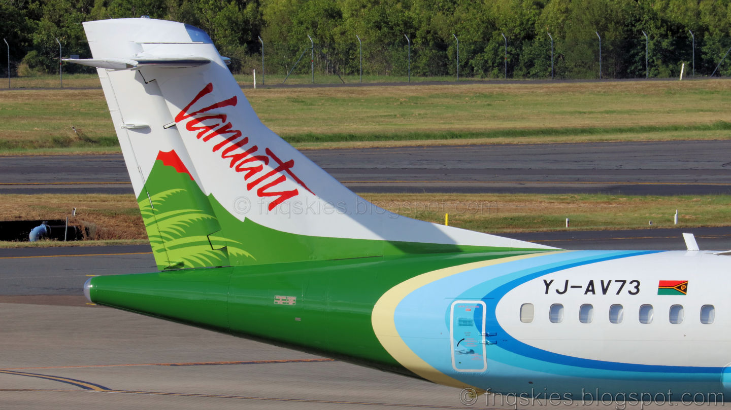 Far North Queensland Skies: Air Vanuatu ATR-72 YJ-AV73 delivery flight