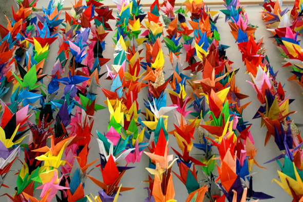 thousand origami cranes ~ art classes kids