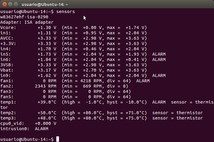 15.- lm-sensors Ubuntu 14.04 LTS | Trastetes