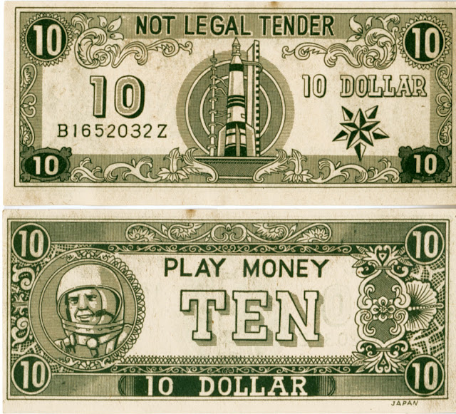 Dreams of Space - Books and Ephemera: Space play money from Japan (1965?)