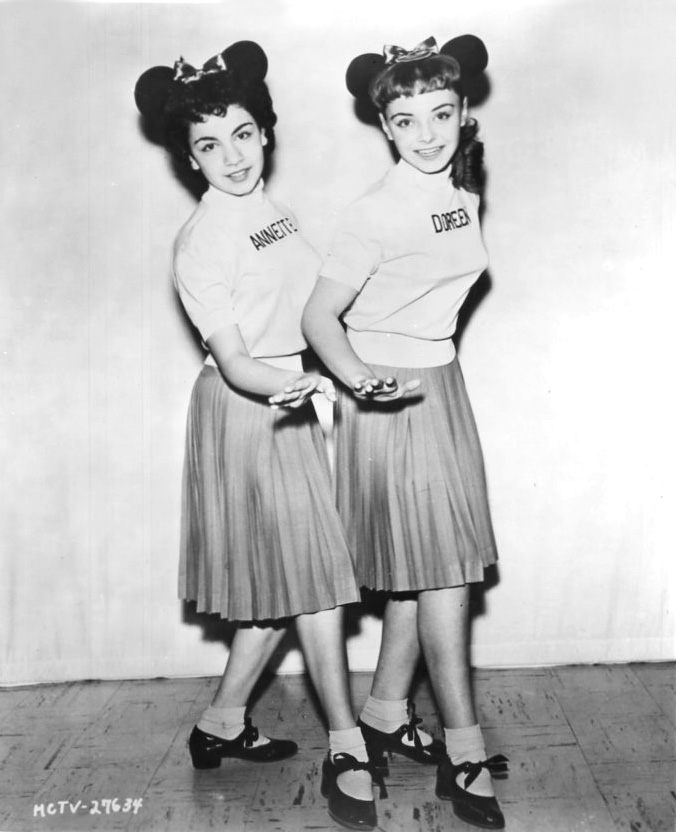 Mousketeers Annette Funicello & Doreen | Mickey mouse club, Mouse club ...
