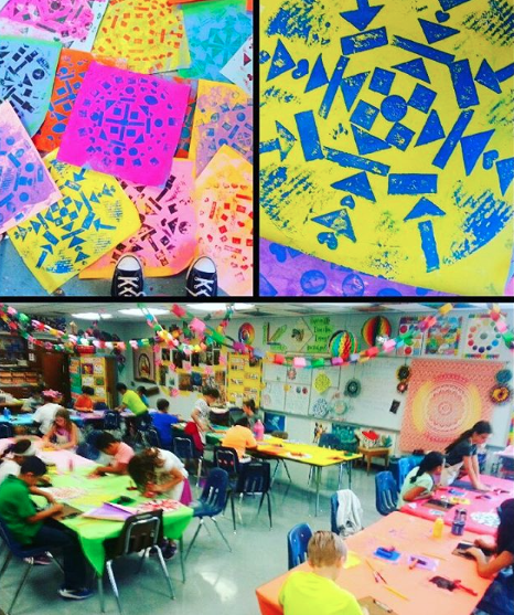 Cassie Stephens: In the Art Room: Radial Design Printmaking