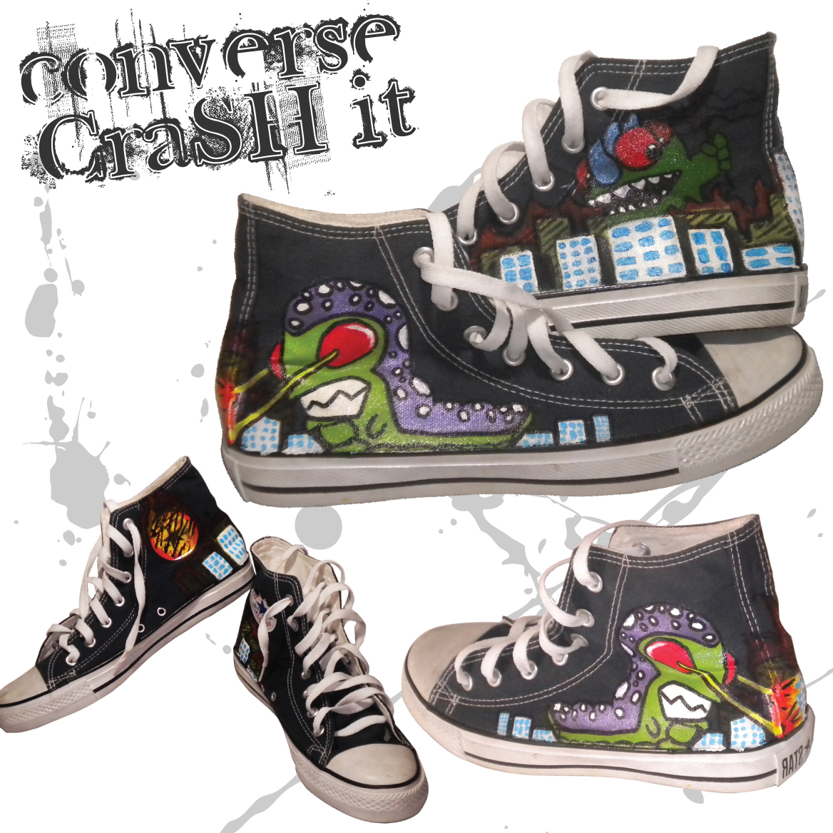 Diseño y Arte: TENIS PINTADOS A MANO