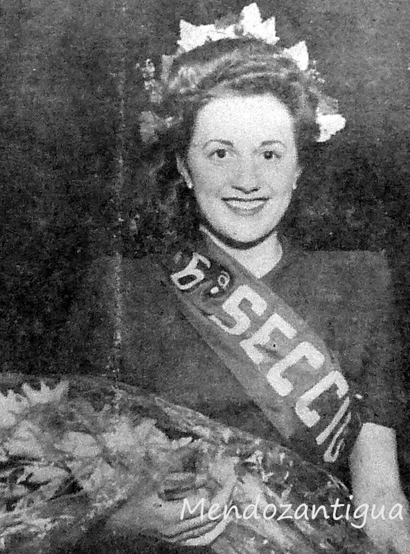 Señorita Isabel Gil. Reina de la 6ta. Sección y de la Asociación ...