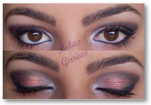 Belas Gurias: Tutorial de maquiagem - Make laranja e preto