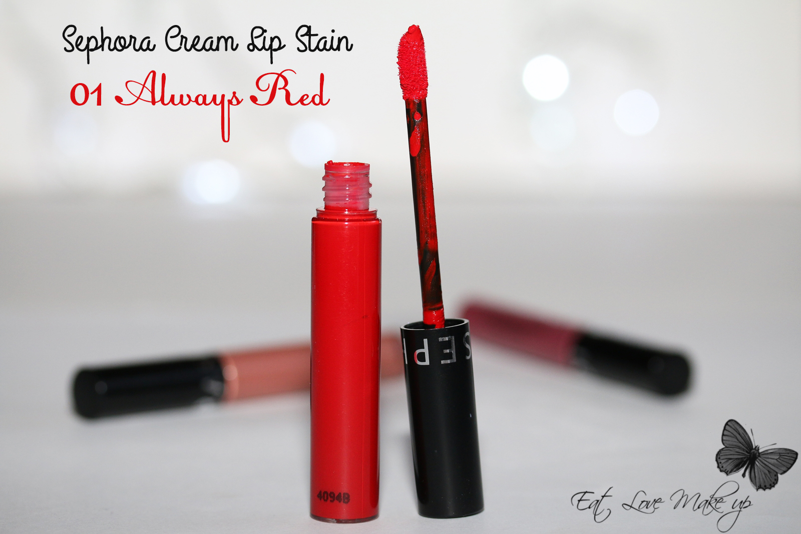Sephora Cream Lip Stain 01 Always Red, Sephora Cream Lip Stain 02 ...