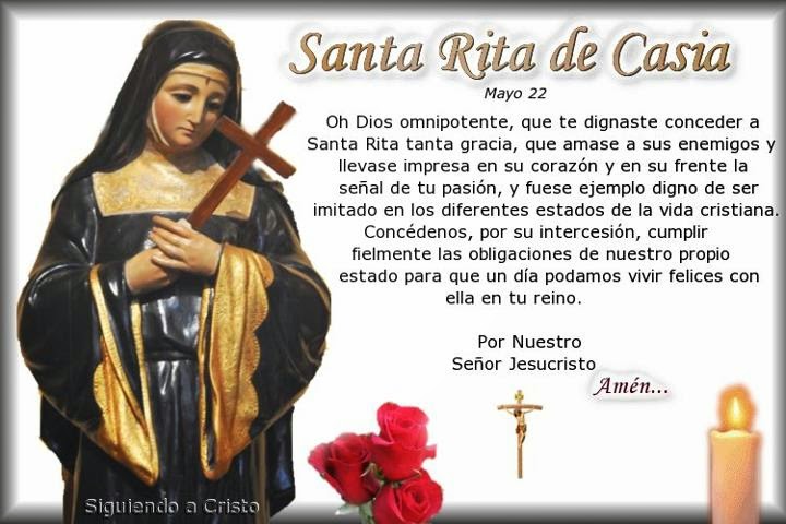 REGNUM MARIAE: SANTA RITA, UN MODELO DE VIDA CRISTIANA PARA TODOS