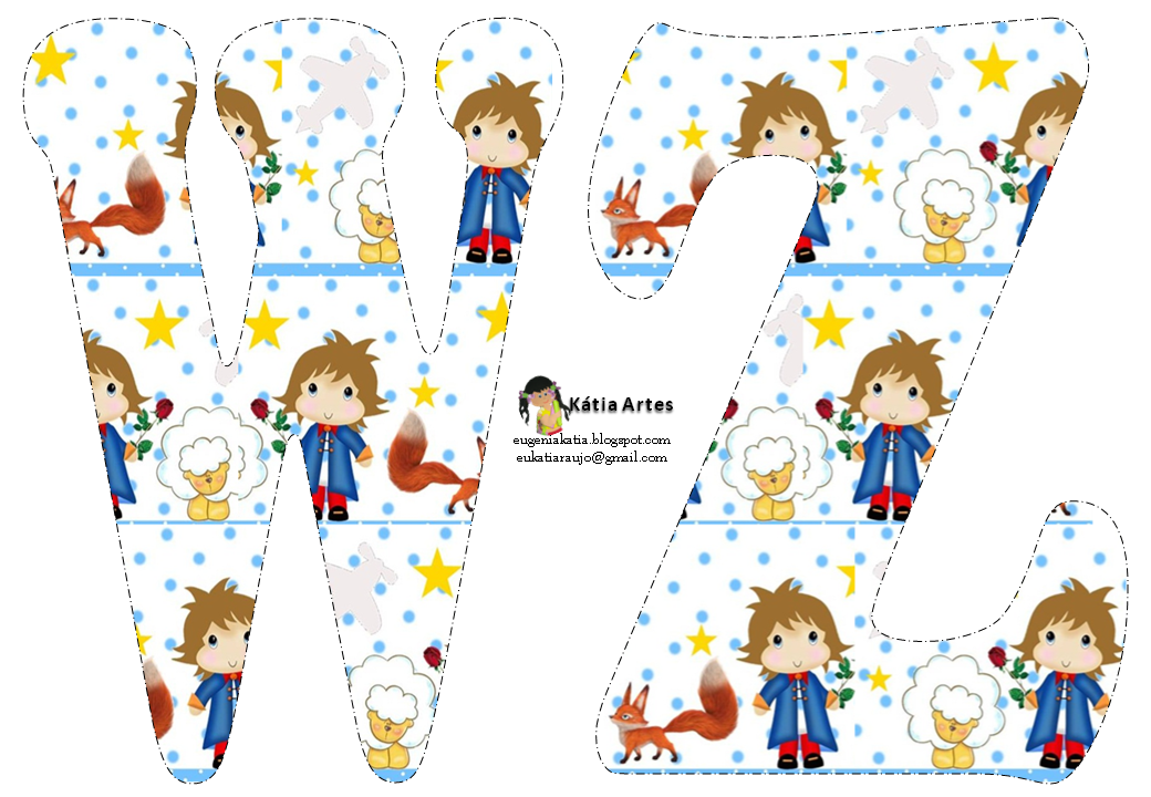 Alfabeto de El Principito en 2 versiones diferentes. - Oh my Alfabetos!