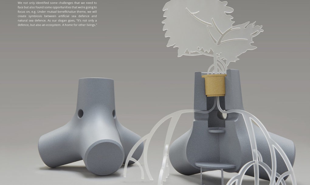TetraPOT uses mangroves to grow a greener sea defense system