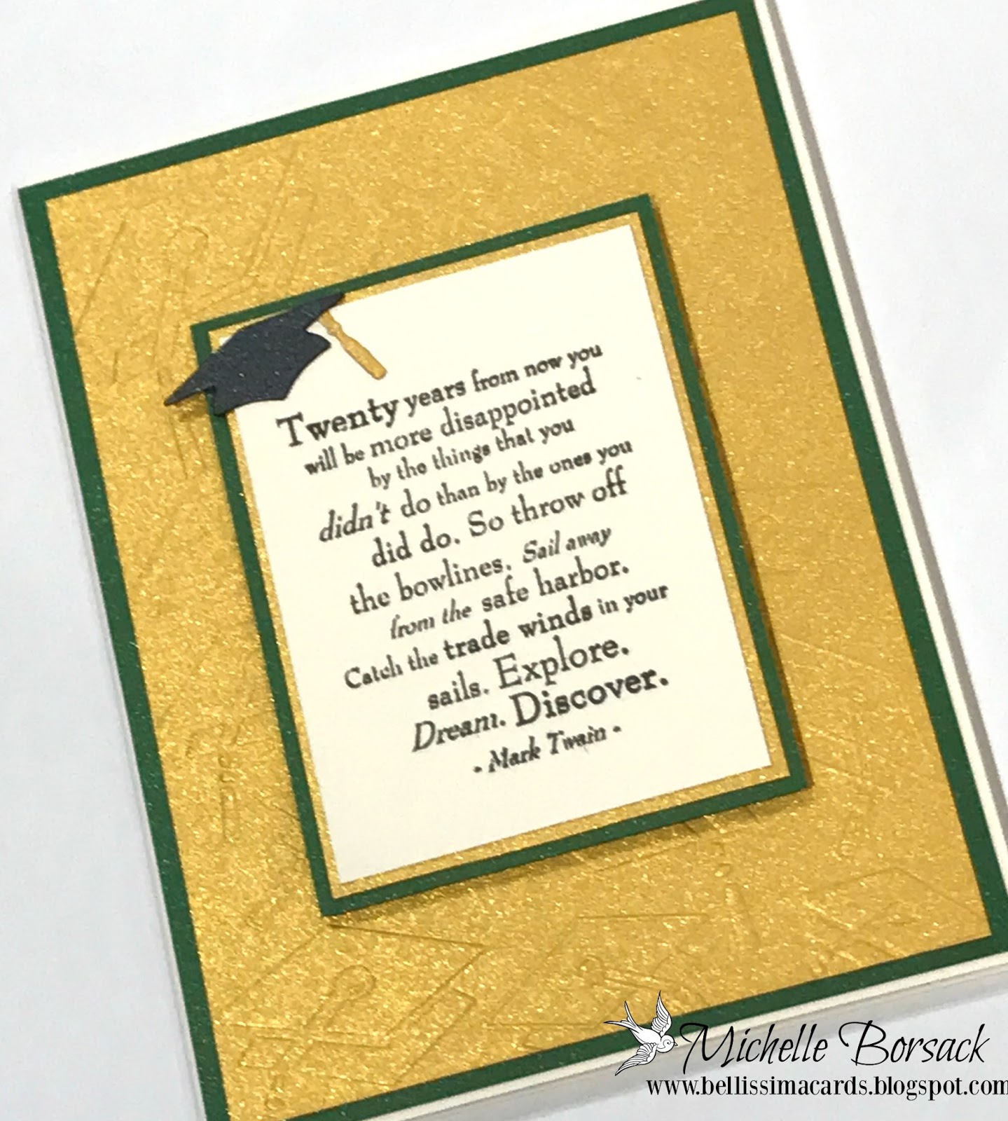 Bellissima Cards: A Graduation Card with a Beautiful Quote
