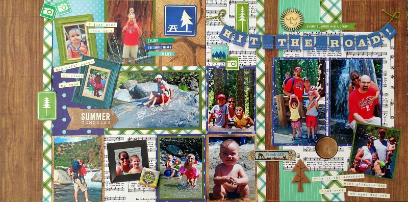 Scrapping with Christine: 2 Page Travel Layout