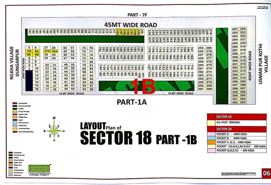 Layout Plan of Sector-18 Part-1B Yamuna Expressway Authority - Greater ...