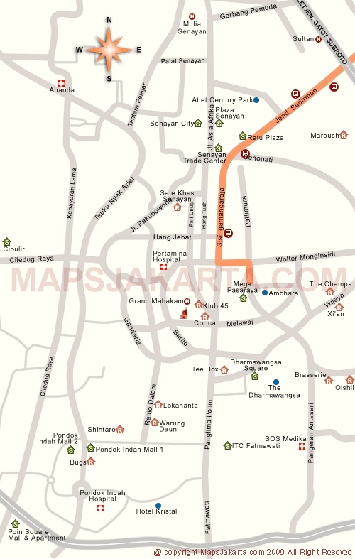 jakarta maps: South Jakarta maps