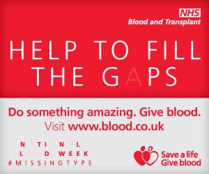 National Blood Week 8-14th June