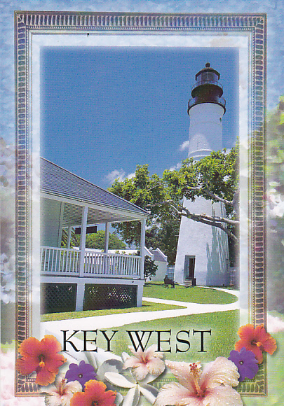 Lighthouses on Post Cards: Key West Lighthouse, Florida, U. S. A.