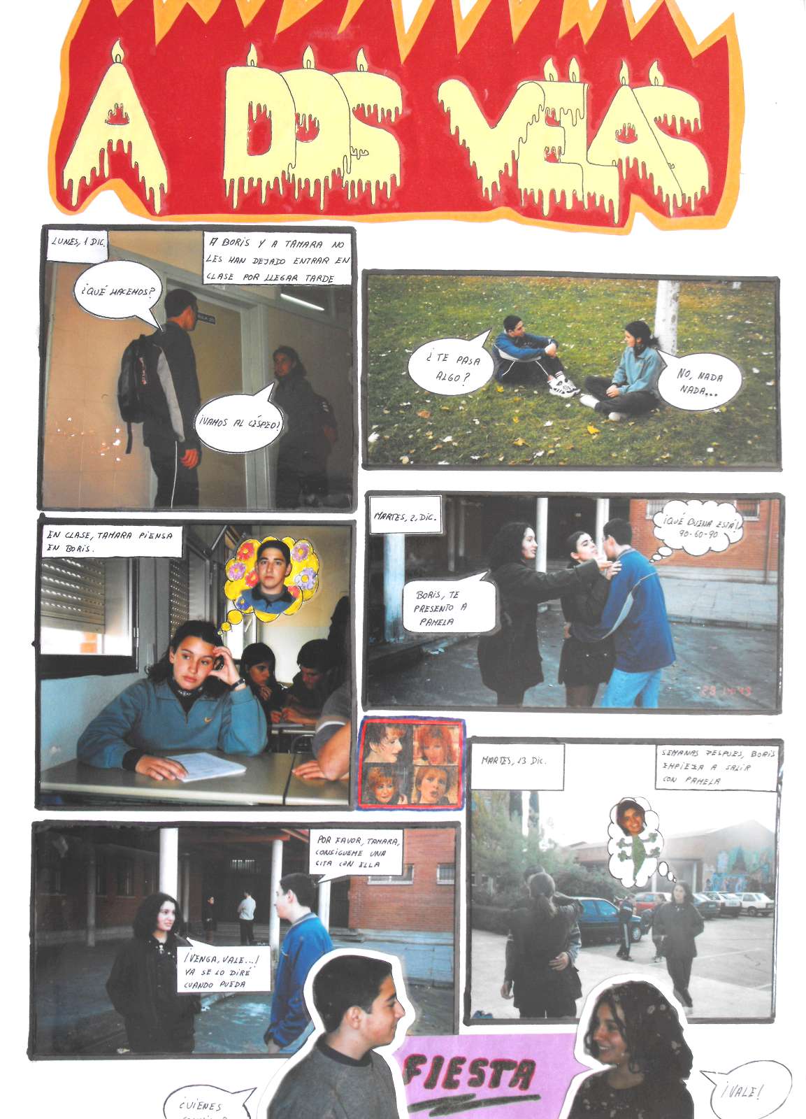 En la clase de plástica: Vuestros trabajos sobre FOTONOVELA