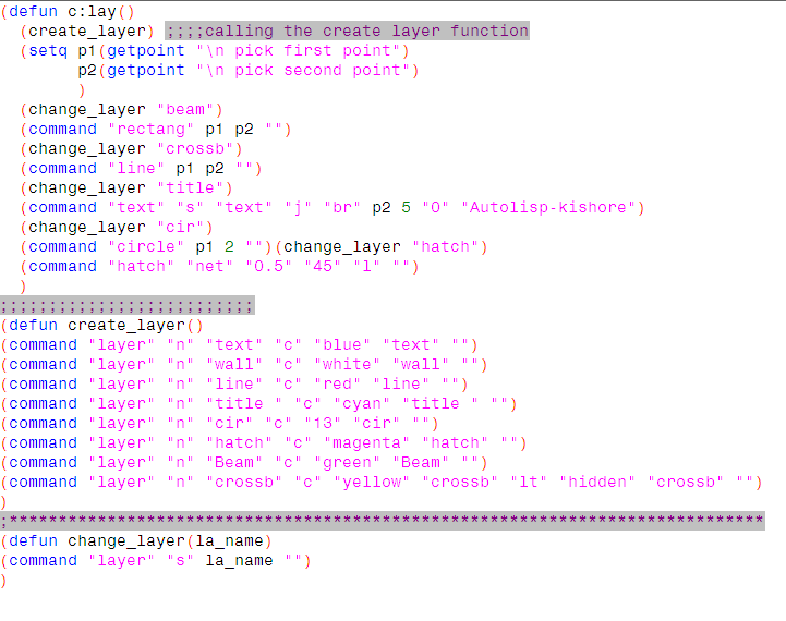 AutoLISP-Kishore: How to create layers in AutoLISP and how to set the ... AutoLISP-Kishore: How to create layers in AutoLISP and how to set the ...