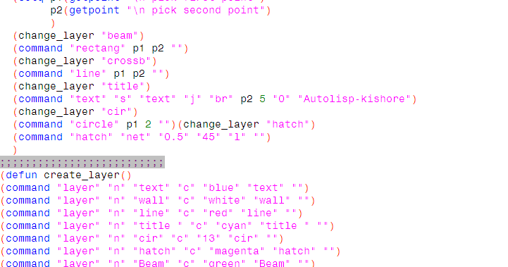 Autolisp Kishore How To Create Layers In Autolisp And How To Set The Layers In Autolisp 