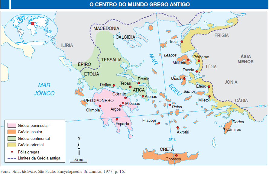 Histo é História: MAPAS HISTÓRICOS - HELADE OU MUNDO GREGO ANTIGO