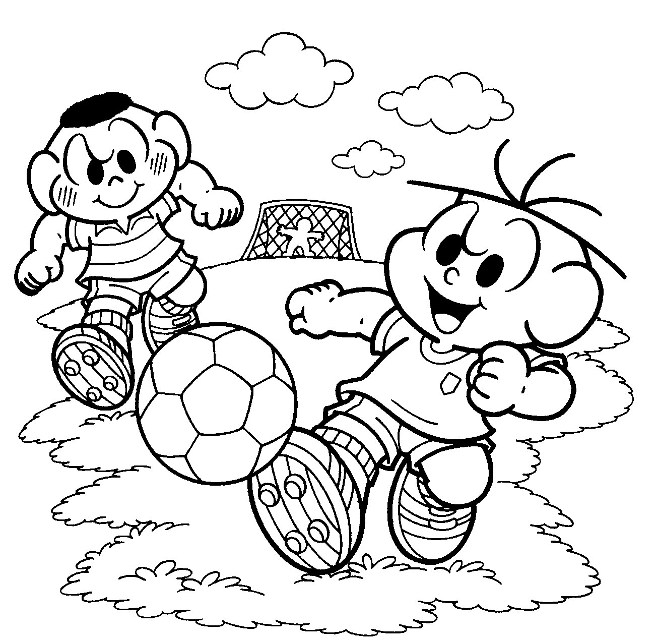 Desenhos para Atividades: TURMA DA MÔNICA PARA COLORIR