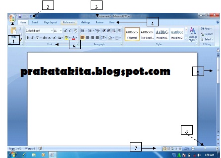 Mengenal Bagian dan Fungsi-fungsi pada Ms word