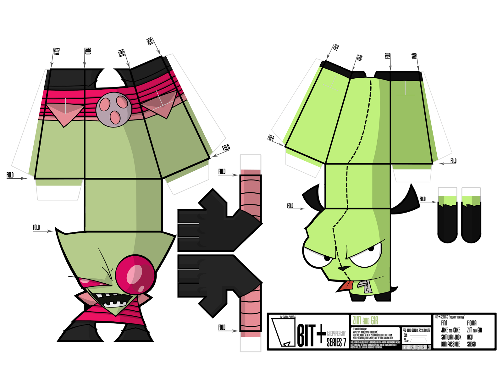 BIT+ Paper Toy Series 7 "SATURDAY MORNINGS"