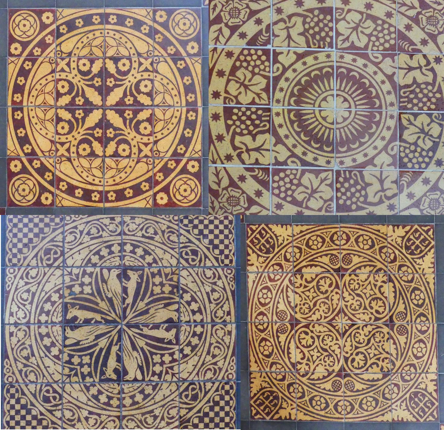 Julia Garner : Medieval tiles in St Davids Cathedral