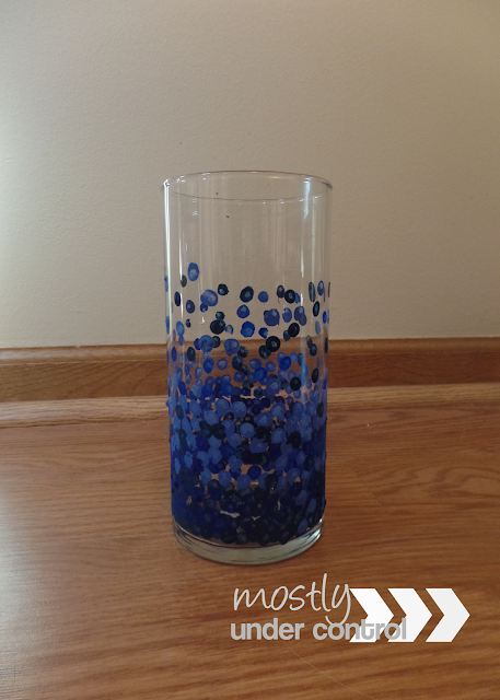 DIY Hand painted vase - Mostly Under Control