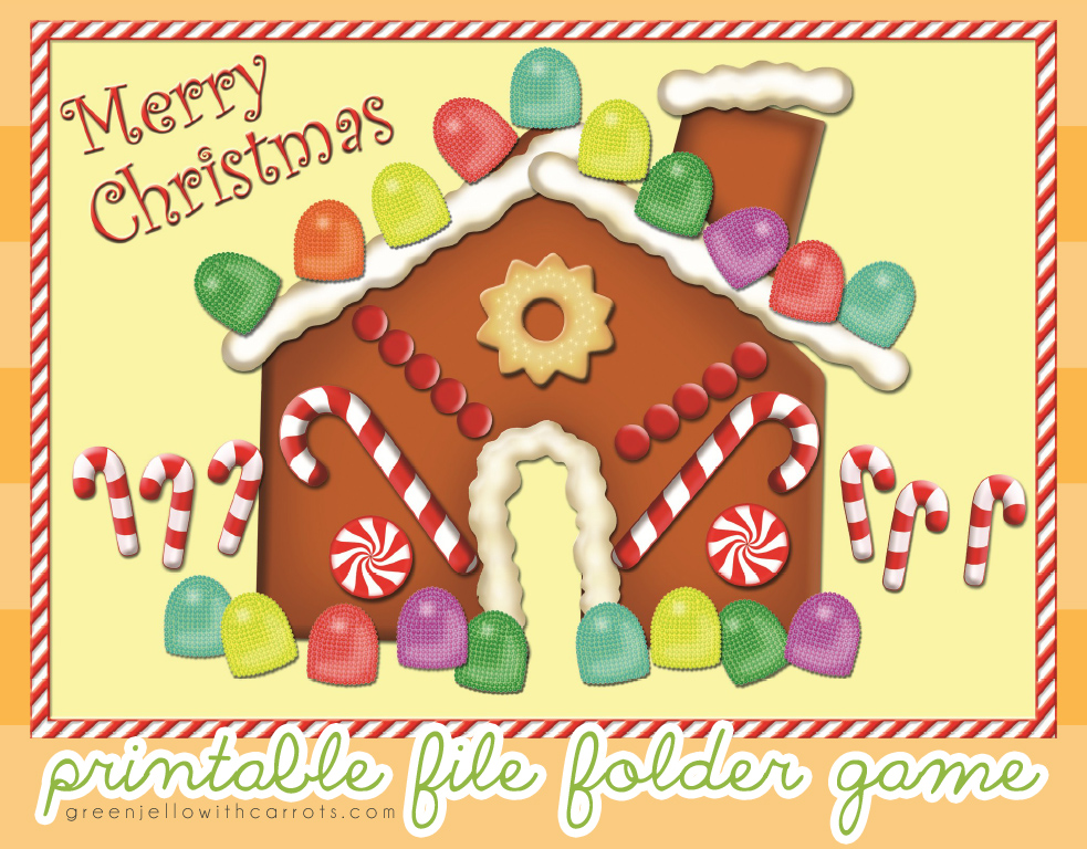 Green Jello with Carrots: Get Ready for Christmas: File Folder Games