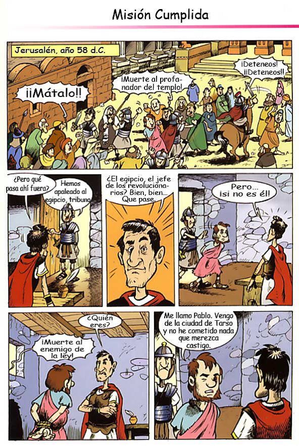 VIVAMOS LOS ESCRITOS DE PABLO: Comic: LA EVANGELIZACIÓN DE PABLO